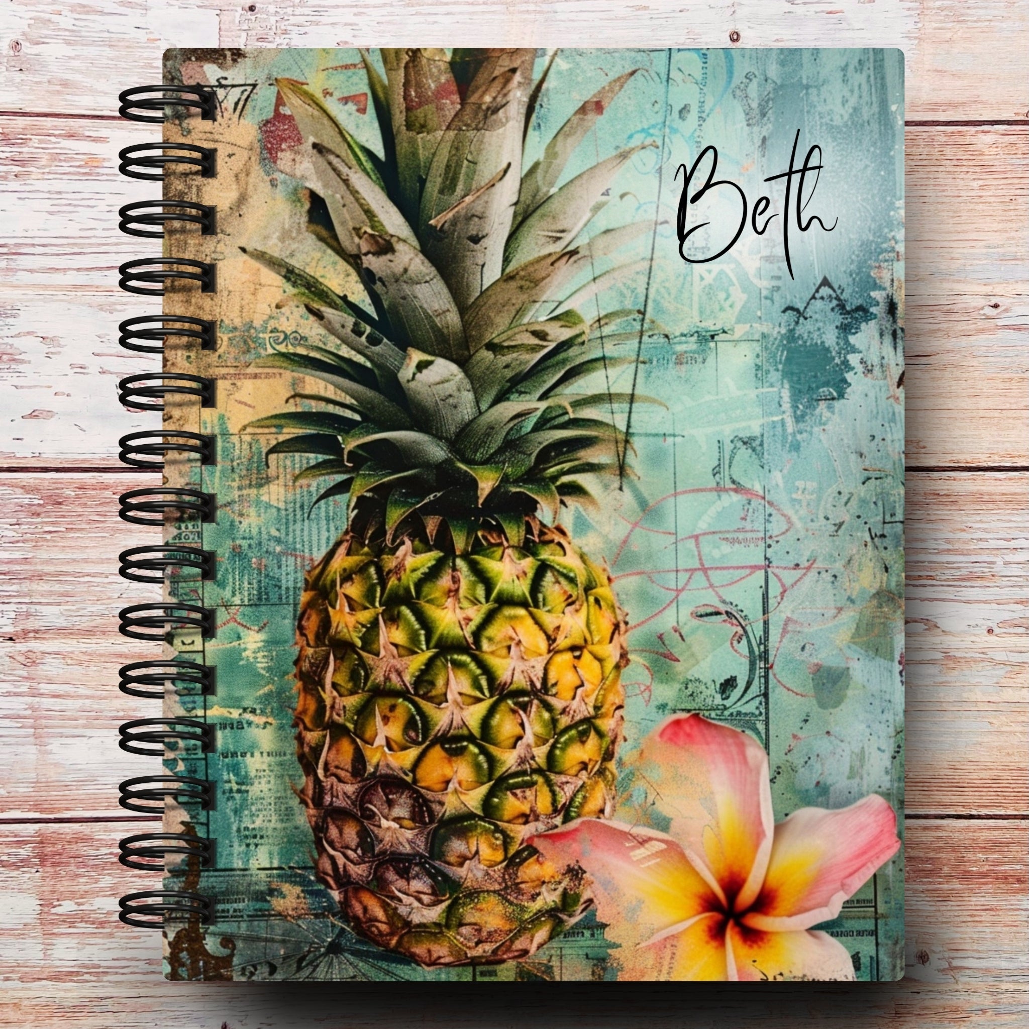 Custom Meal Planner | Boho Pineapple | Meal Tracker | Recipe Tracker ...