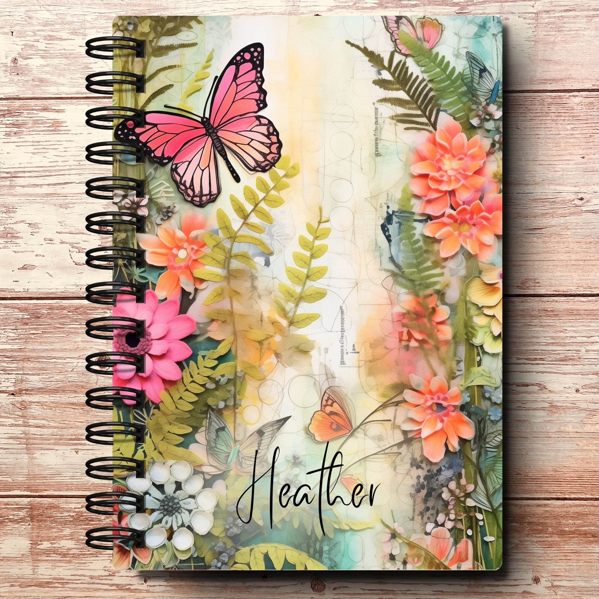 A5 Custom Planner | Butterfly Garden A5 Planner | Personal Planner ...