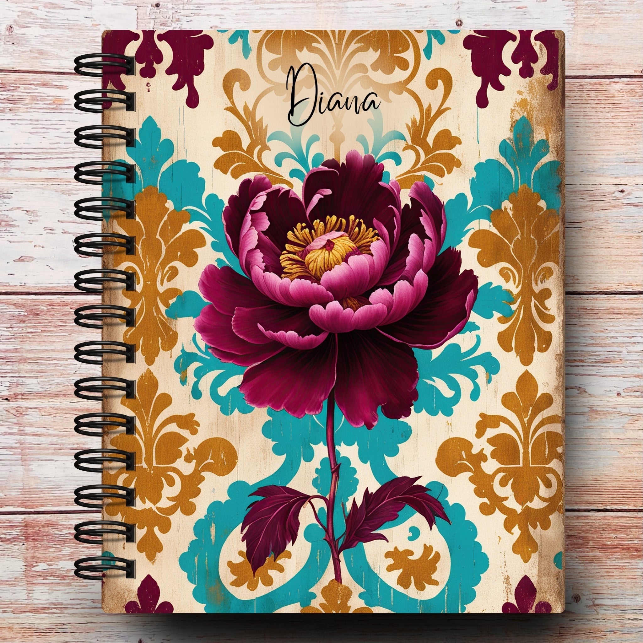 Custom Planner | Retro Peony | Choose Start Month and Day – Artful ...