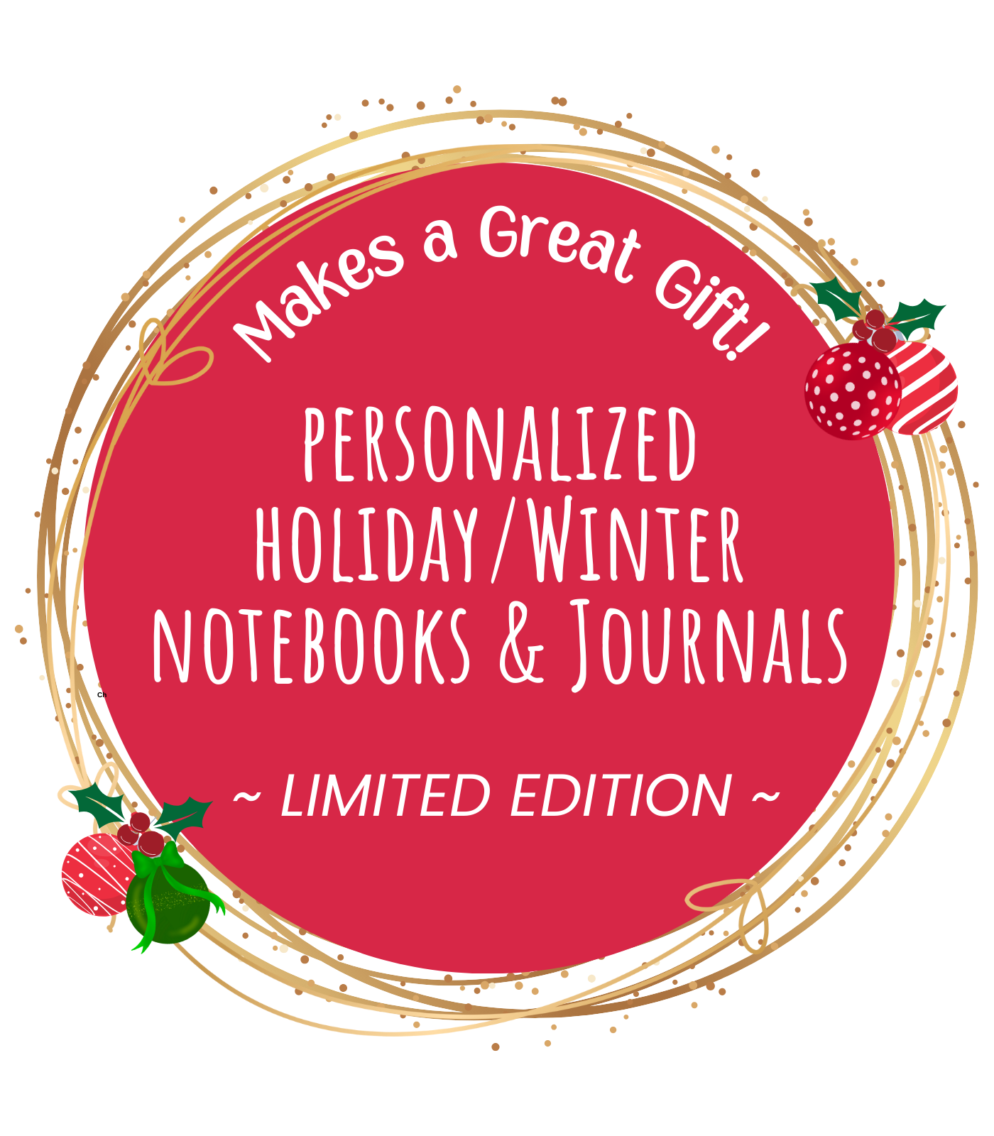 Custom Notebooks | Holiday Notebooks & Journals | Winter Journals ...