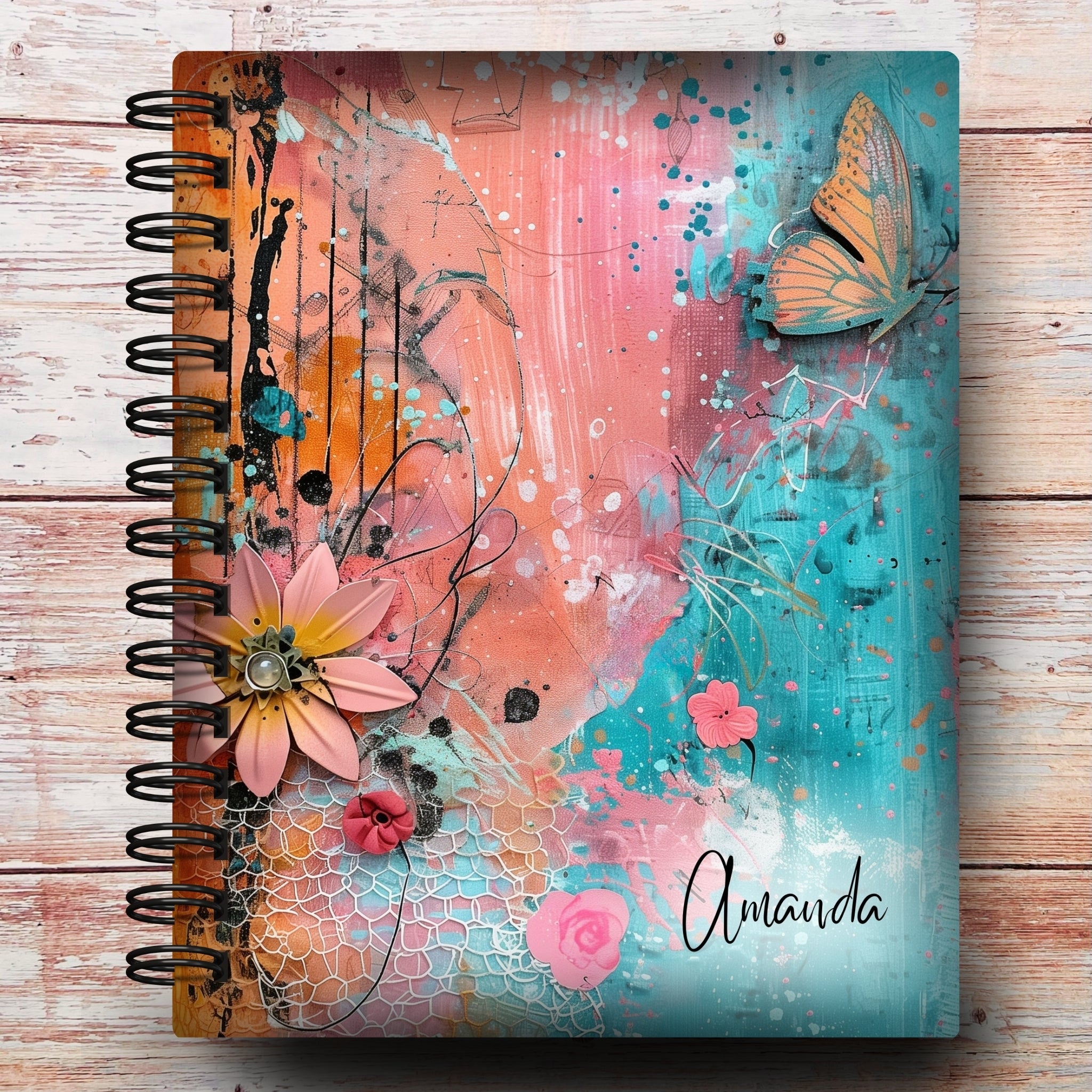 All in One Custom Planner | Abstract Butterfly Art | Artful Planner Co ...