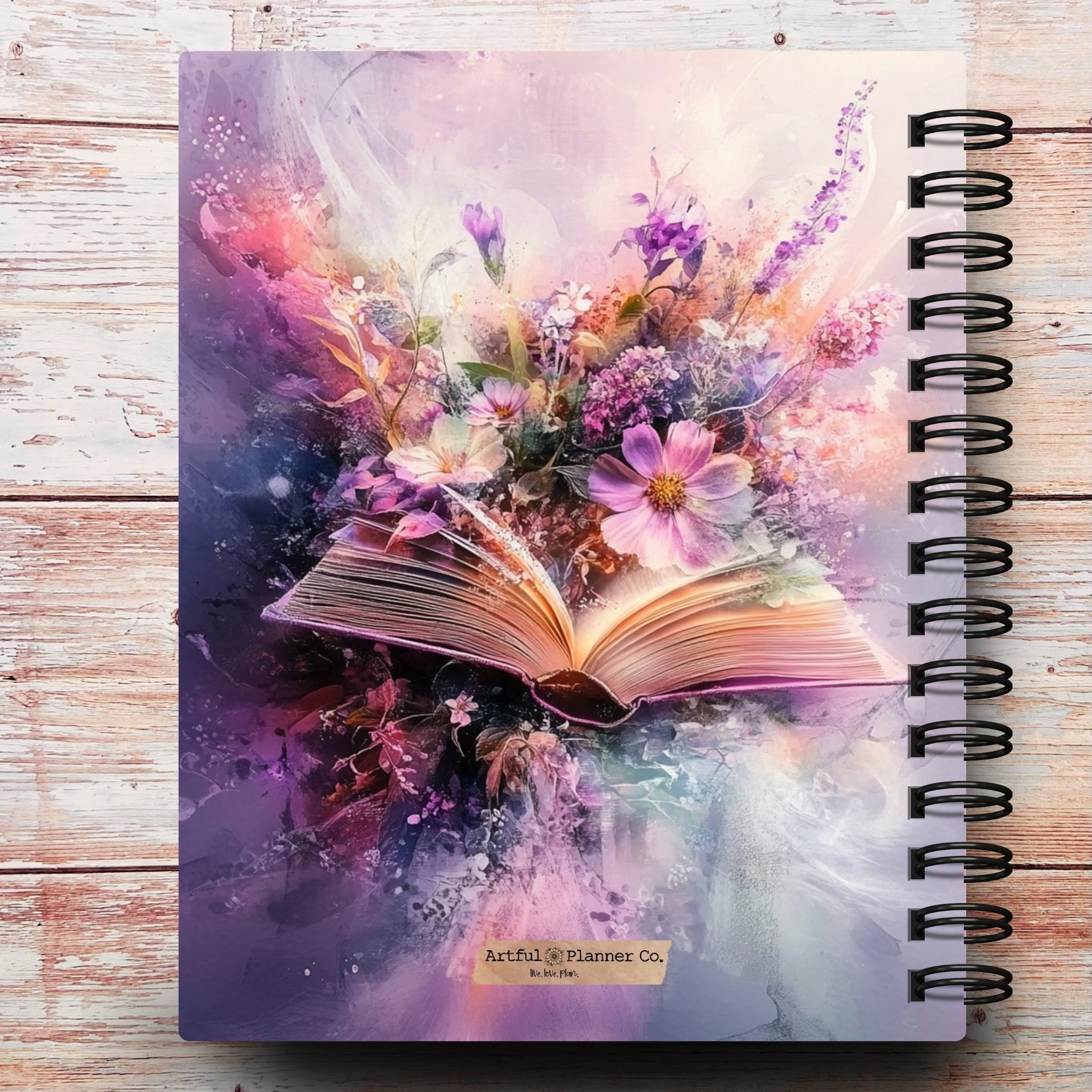 Custom Reading Journal | Books & Wildflowers | Personal Book Tracker ...