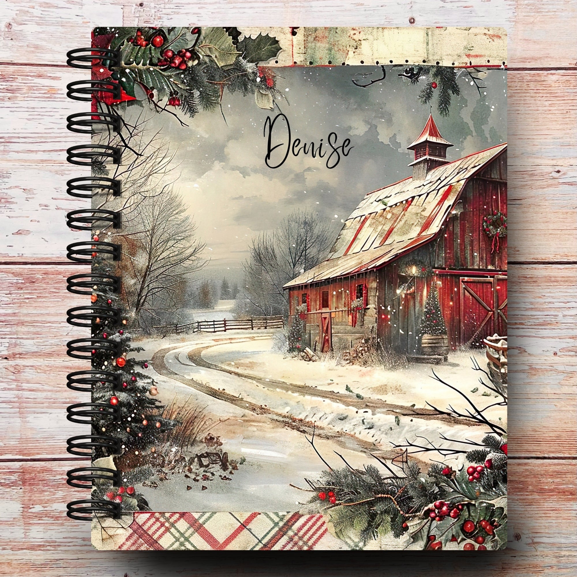 Holiday Notebooks | Personalized Notebooks | Holiday on the Farm ...