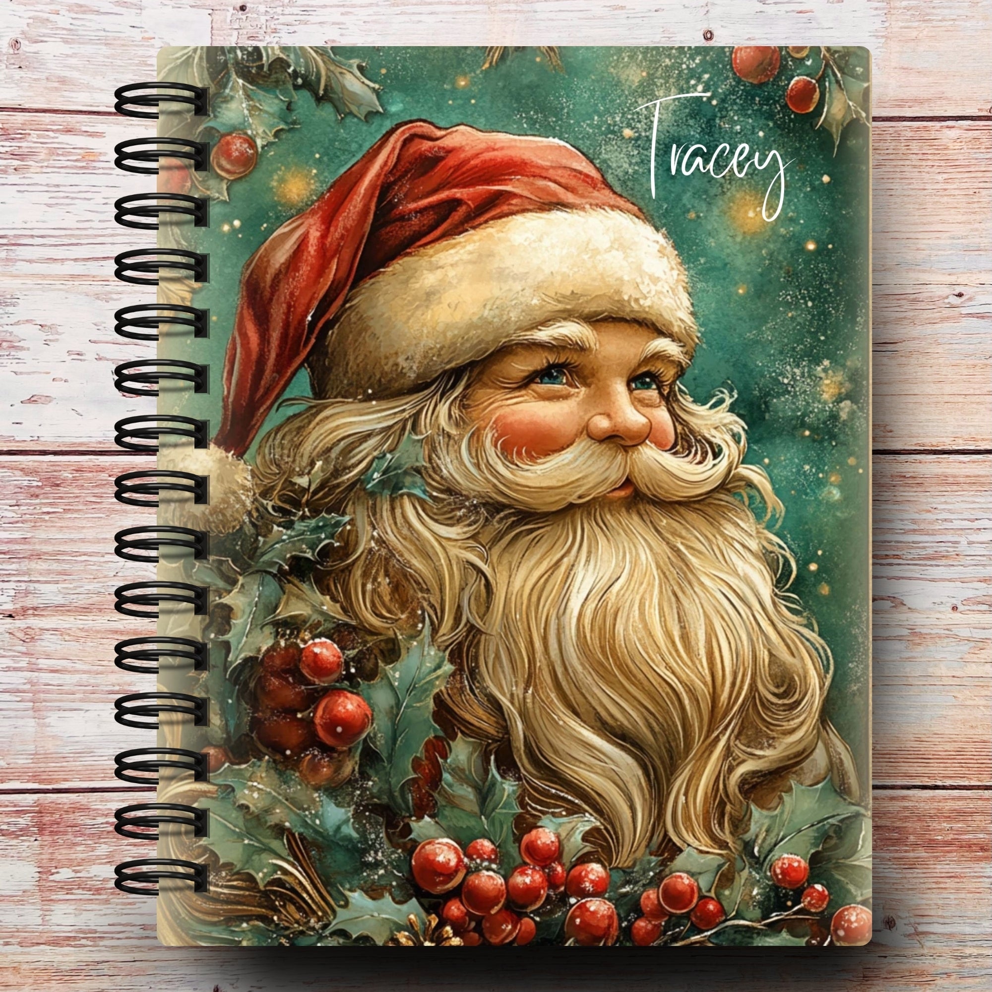 Holiday Notebooks | Personalized Notebooks | Classic Santa – Artful ...
