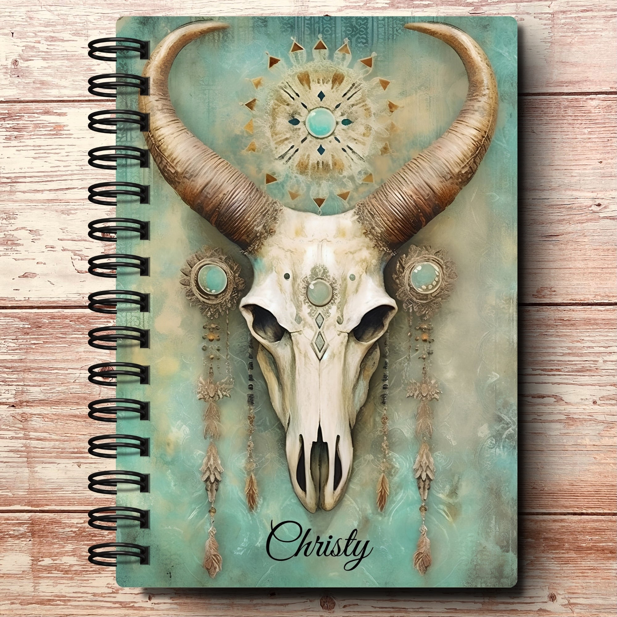 A5 Custom Planner | Bull Skull A5 Planner | Personal Planner – Artful ...