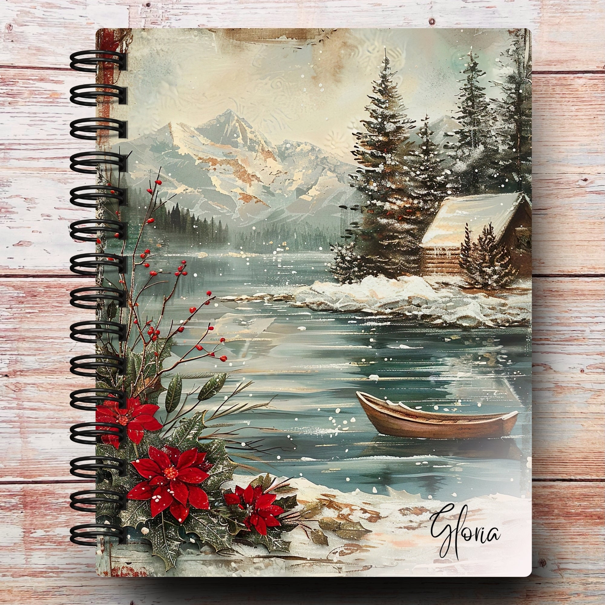 Holiday Notebooks | Personalized Notebooks | Merry Mountain – Artful ...