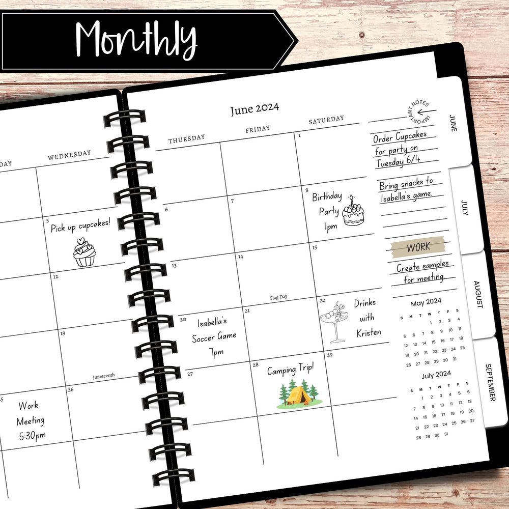 Custom Planners | Page Layout Options | Artful Planner Co.