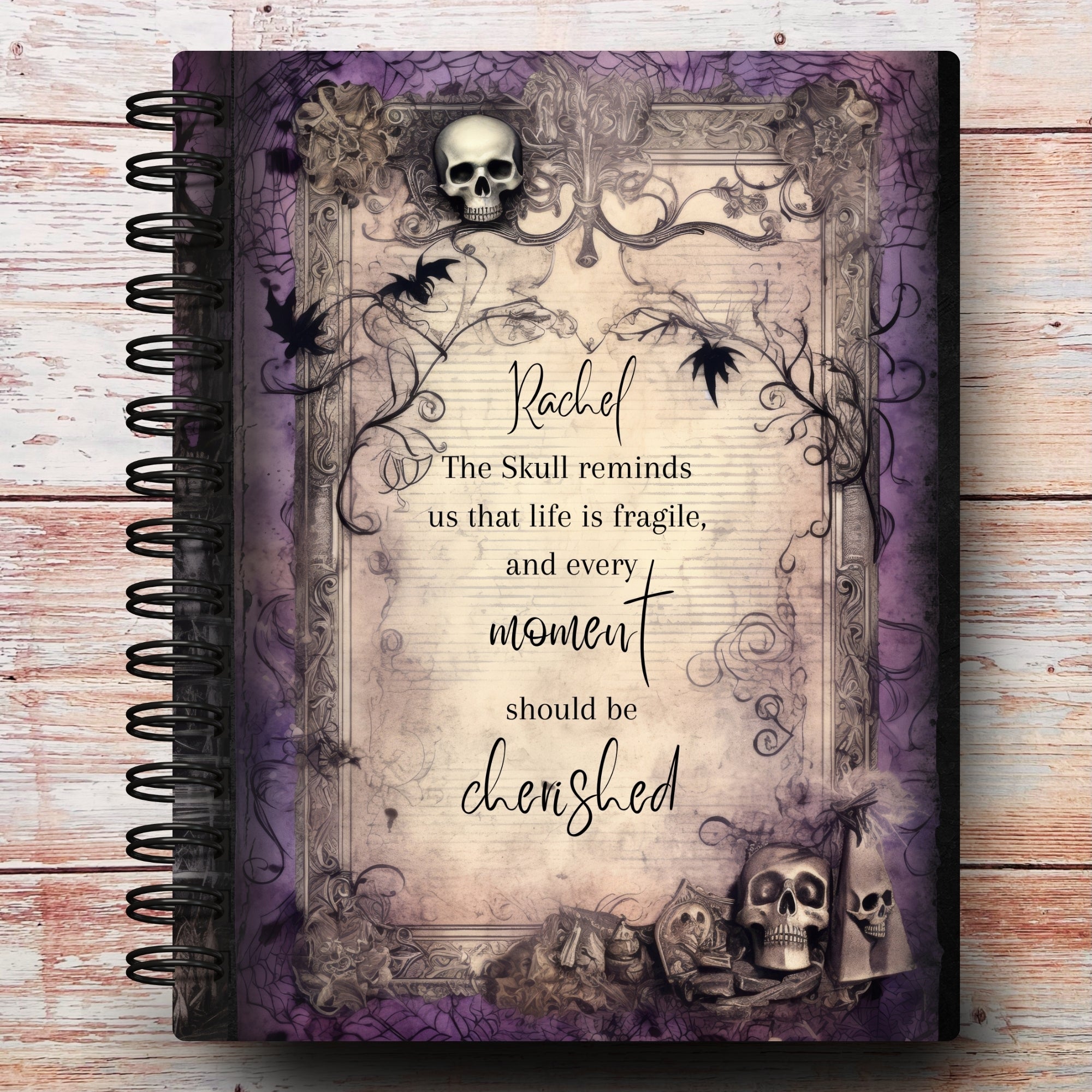 Custom Planner | Purple Gothic Skulls | Artful Planner Co.