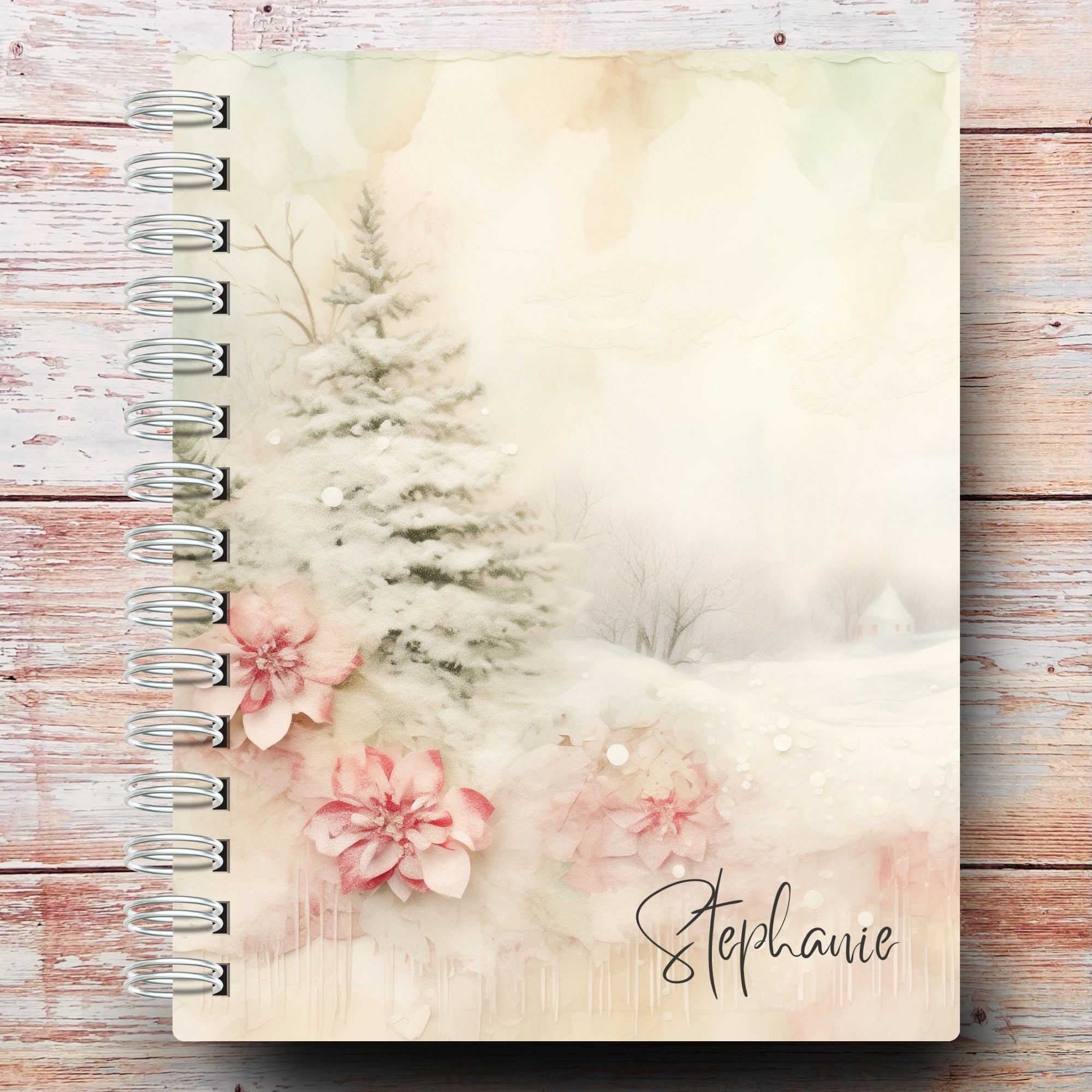 Holiday Notebooks | Personalized Notebooks | Pastel Woodland – Artful ...