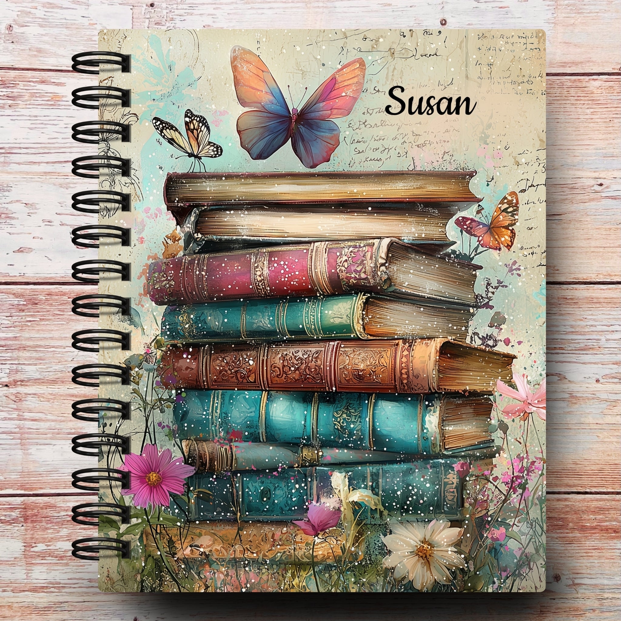 Custom Reading Journal | Secret Reading Garden | Personal Book Tracker ...