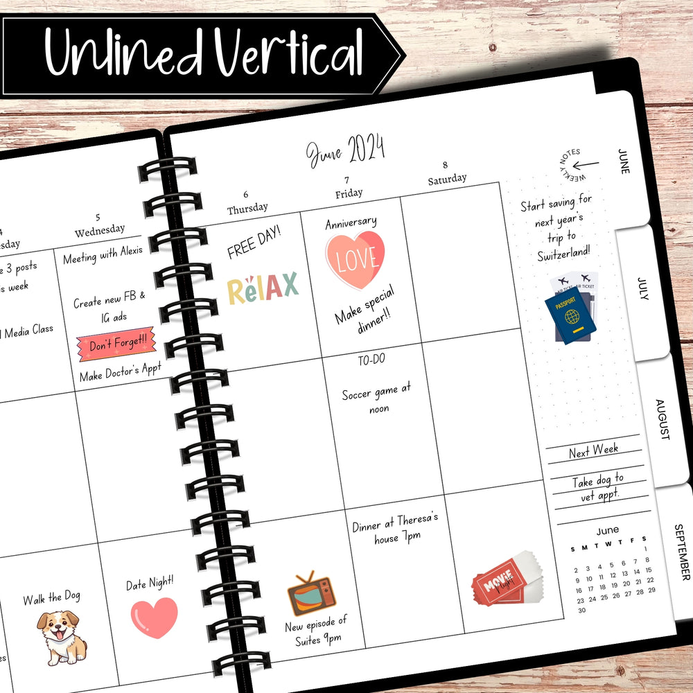 Custom Planners | Page Layout Options | Artful Planner Co.