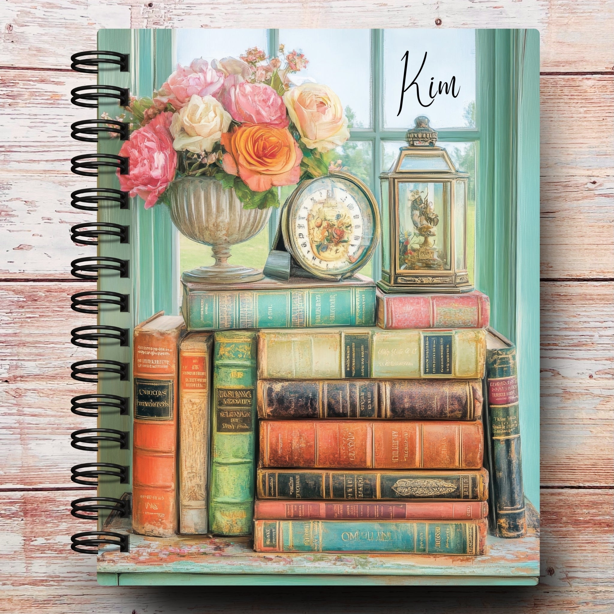 Custom Reading Journal | The Vintage Reader | Personal Book Tracker ...