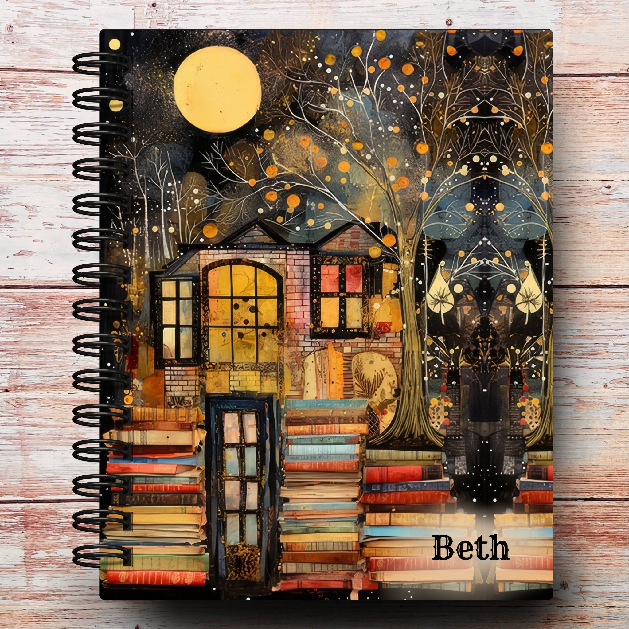 Custom Reading Journal | Whimsy Bookstore | Personal Book Tracker ...
