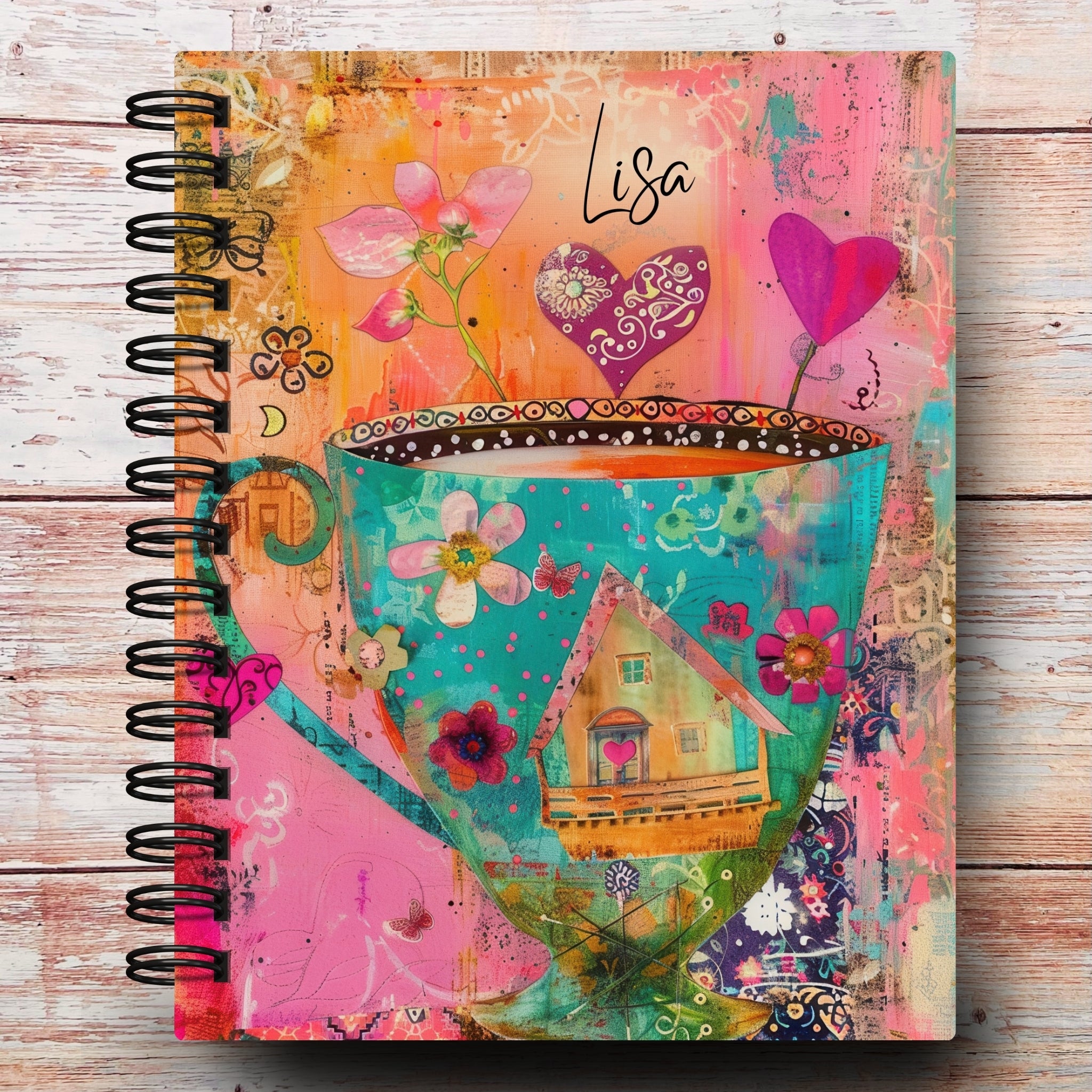 Custom Personal Planner | Whimsy Cafe | Choose Start Month and Day ...
