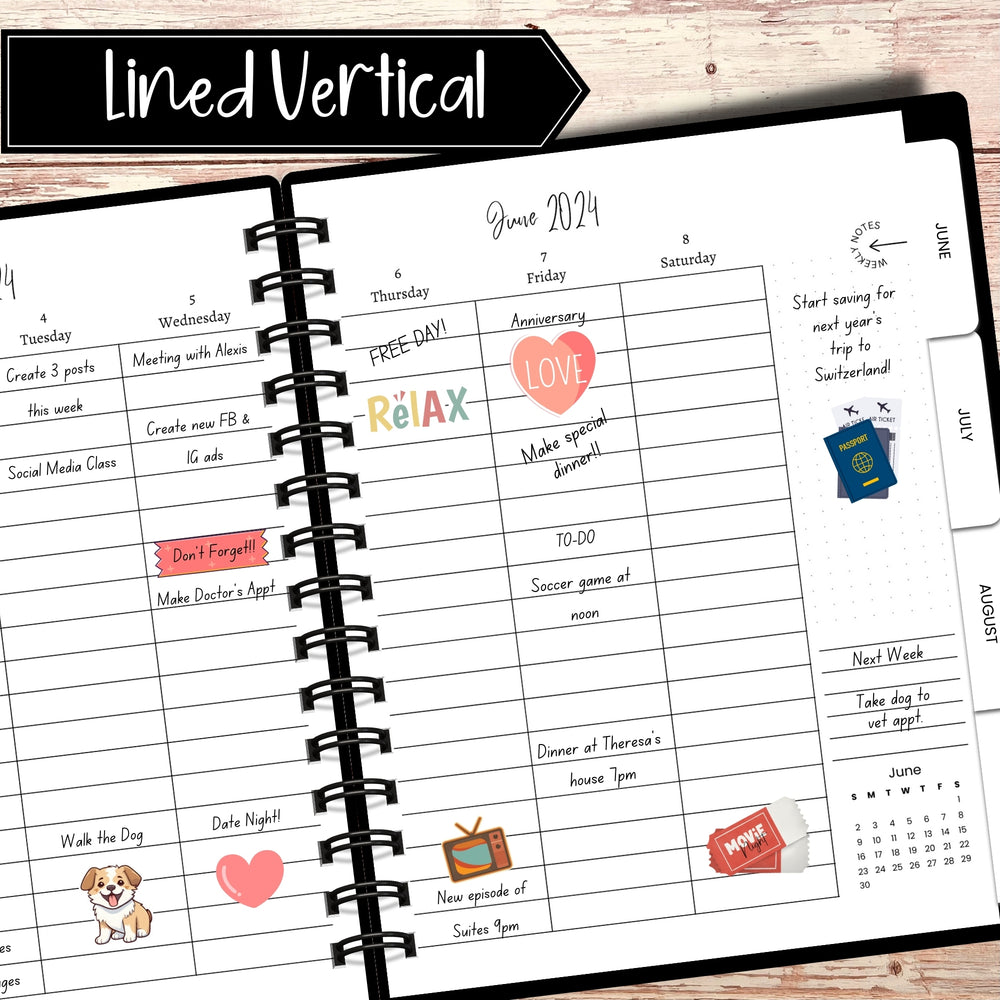 Custom Planners | Page Layout Options | Artful Planner Co.